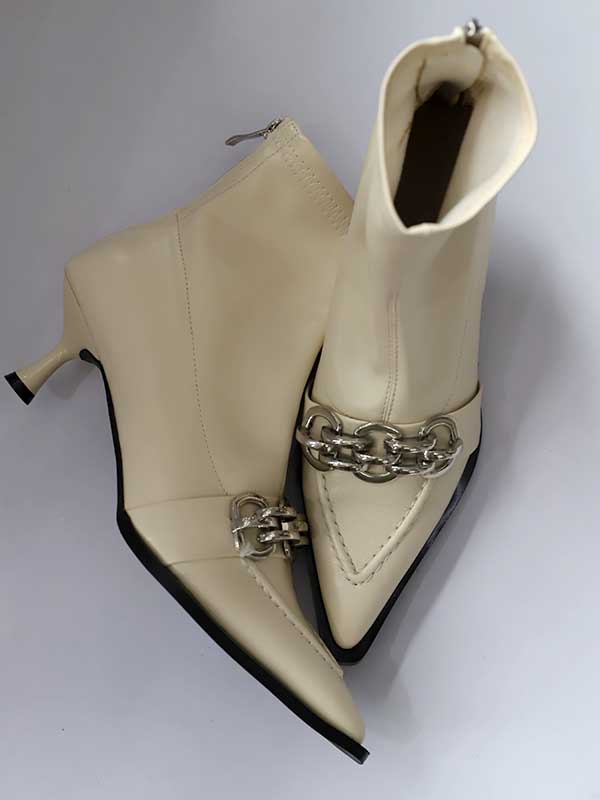 C-Pointed Boots white - Buy C-Pointed Boots white at Best Price in Plus ...